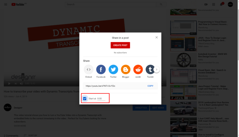 How to Add Timestamp on YouTube - Designrr